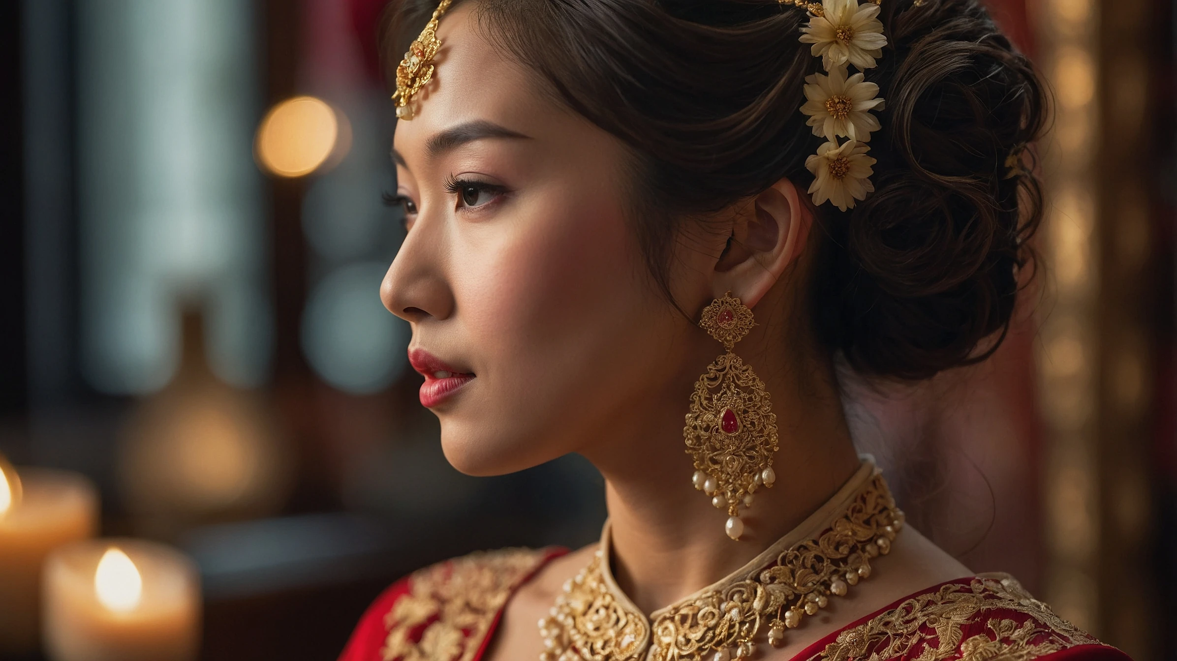 17 Elegant Curly Updos for Asian Weddings • HerLocks