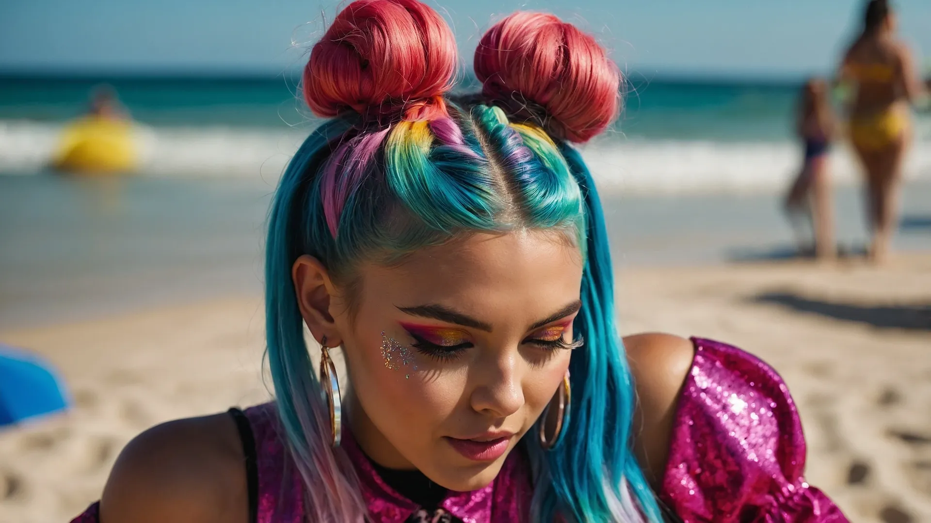 26 Cute Space Buns That Scream Summer Fun • HerLocks